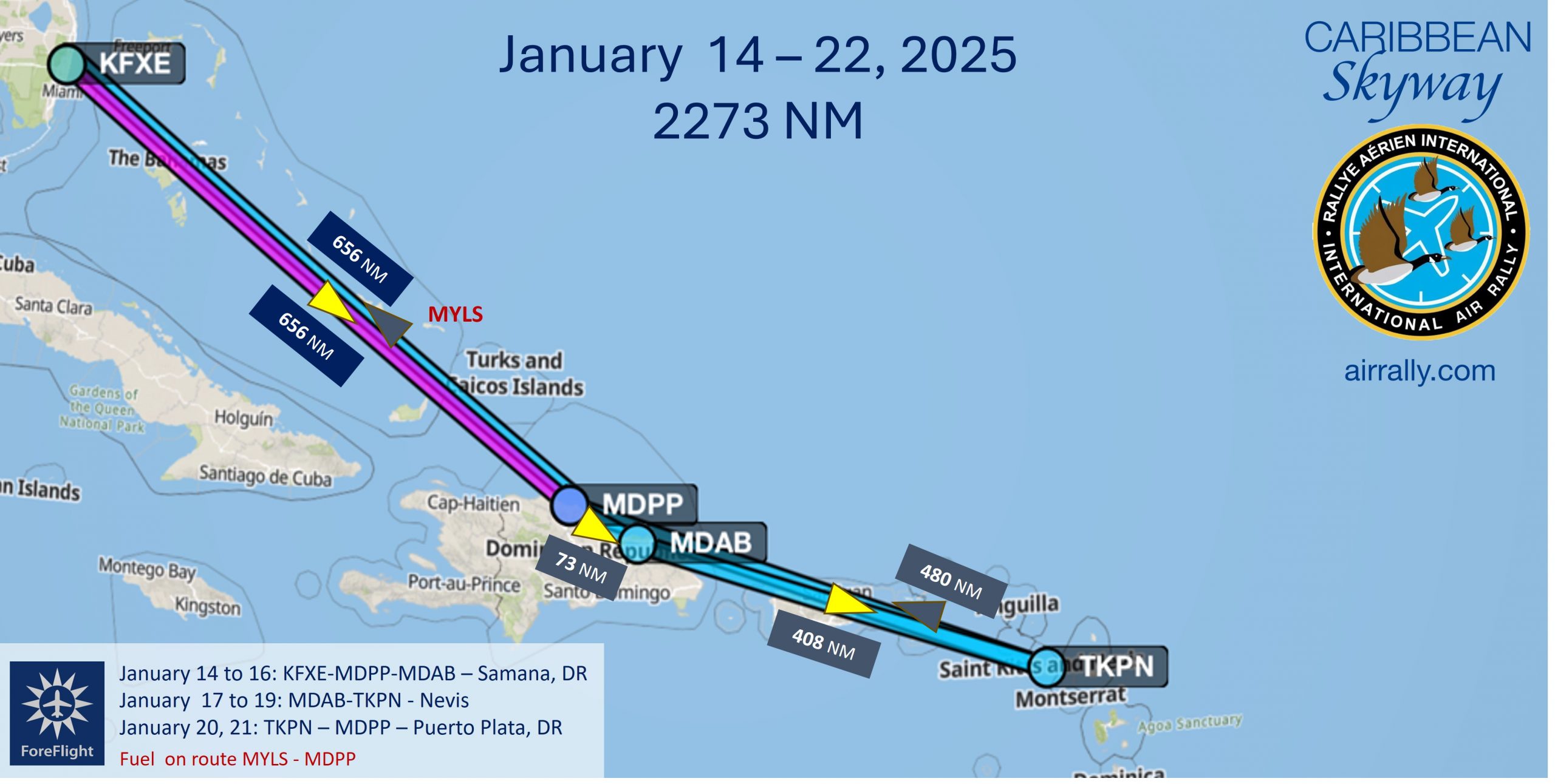 Caribbean Air Rally / January (Program and information coming up soon ...